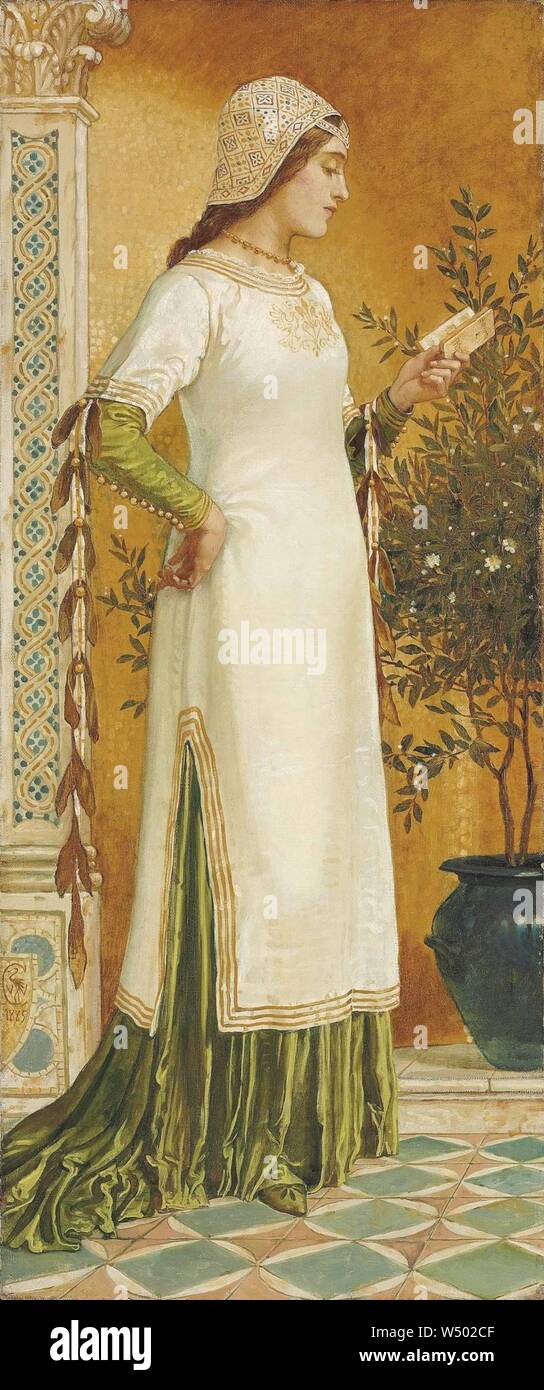 Walter T. Crane - Laura reading (1885 Stock Photo - Alamy