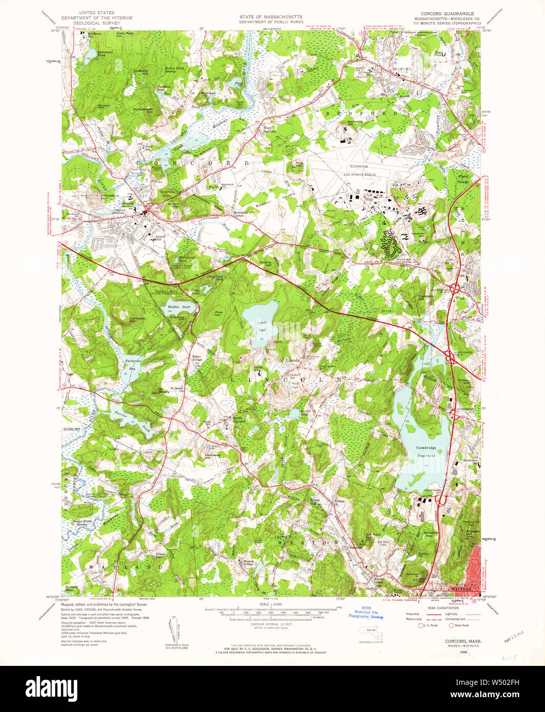 Concord massachusetts map High Resolution Stock Photography and Images ...