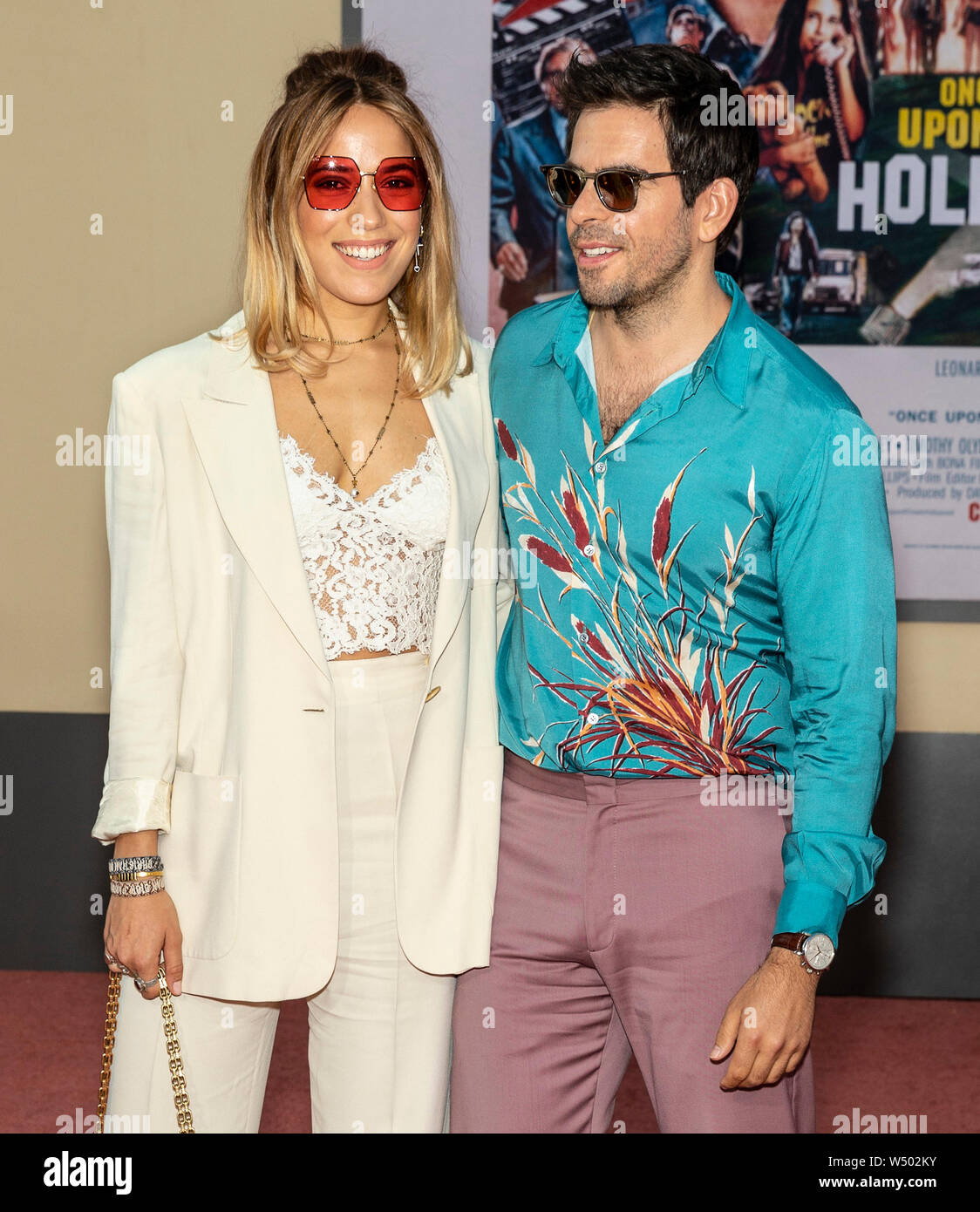 Los Angeles, CA - July 22, 2019: Vittoria Buraschi and Eli Roth attend ...