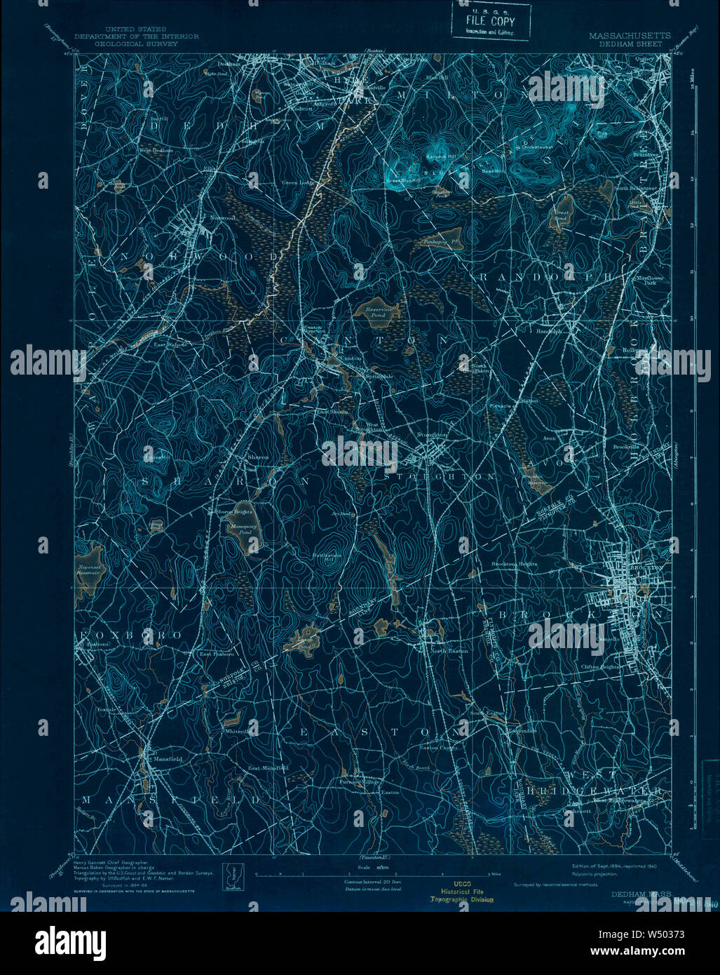 Map of dedham massachusetts hi-res stock photography and images - Alamy