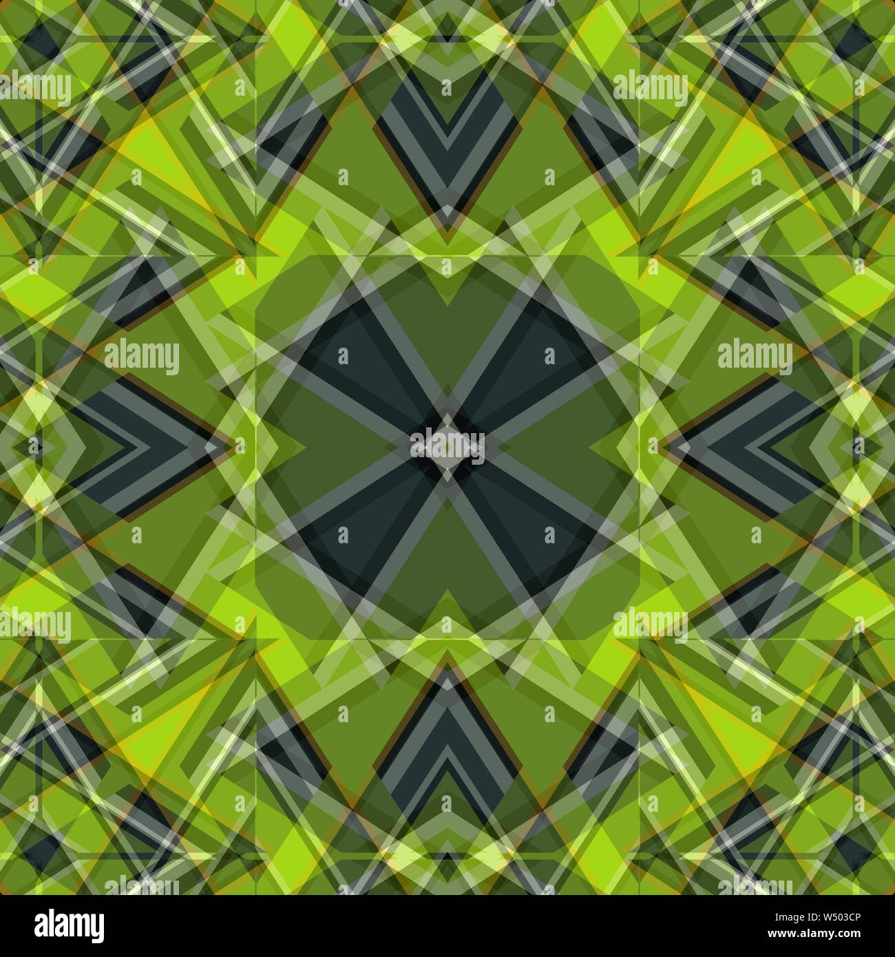green abstract objects beautiful geometric background vector ...