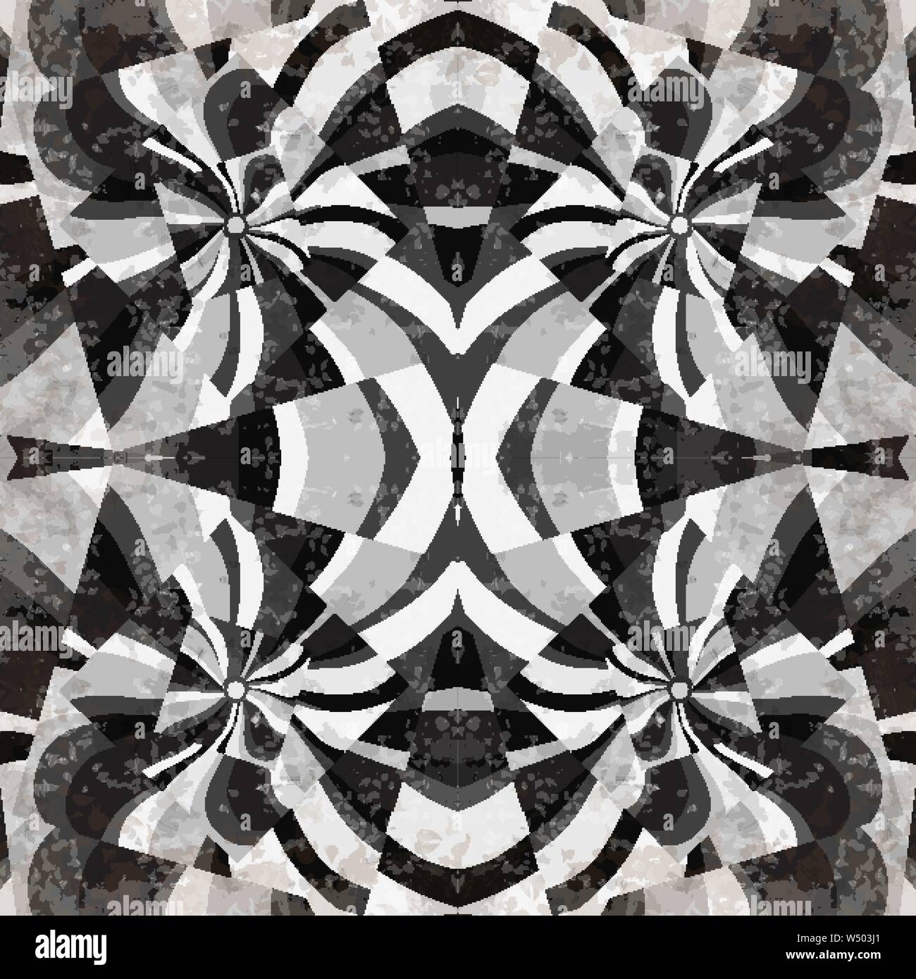 gray lines waves and squares abstract geometric background vector ...