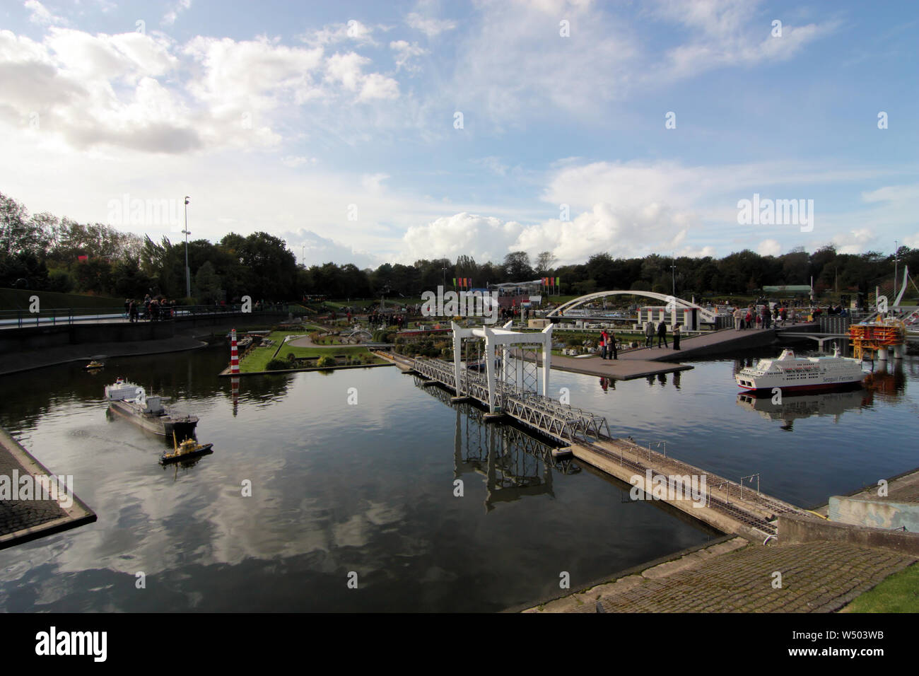 Madurodam miniature park in Scheveningen, The Hague, Netherlands, is ...