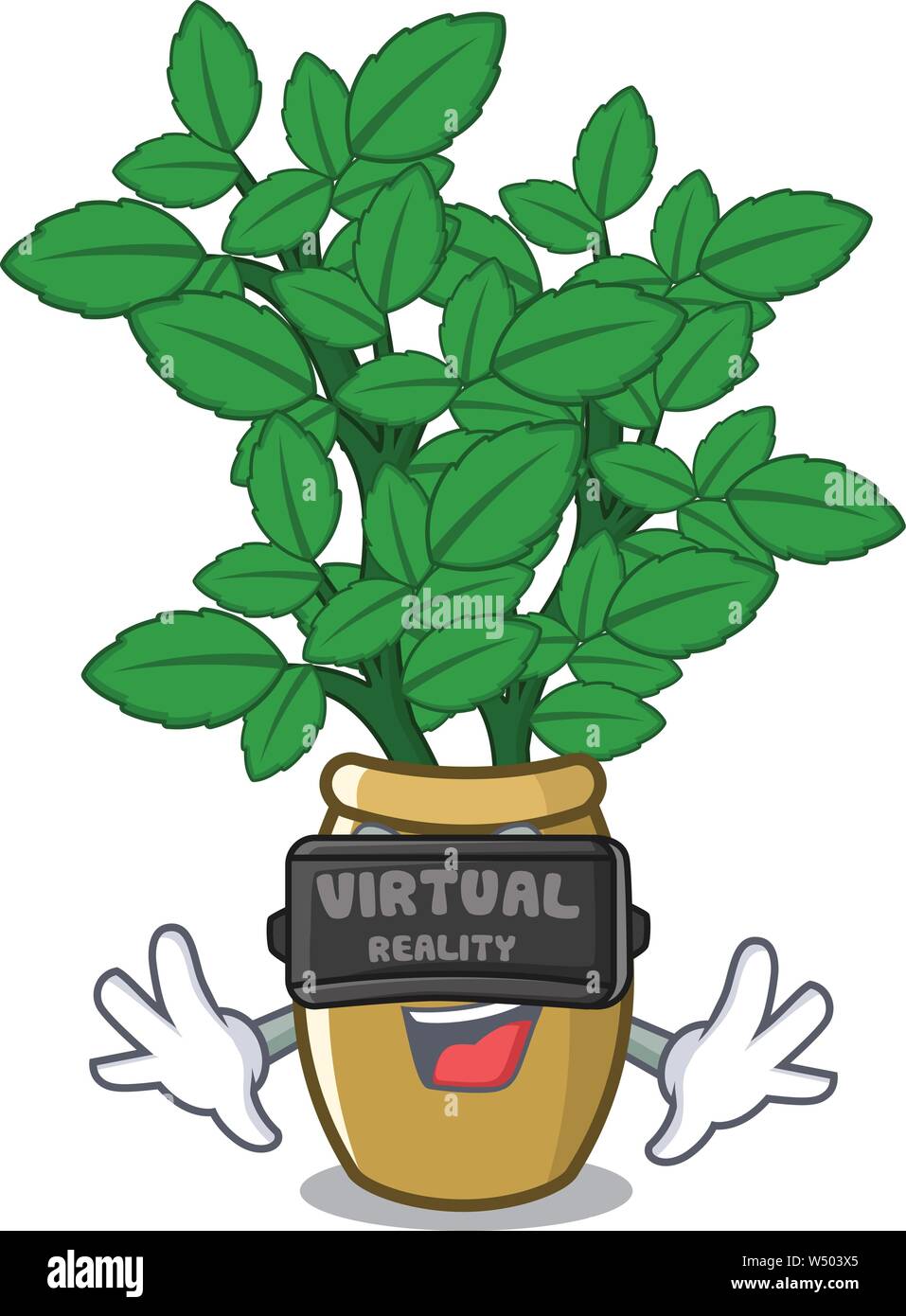 Bee balm plant Stock Vector Images - Alamy