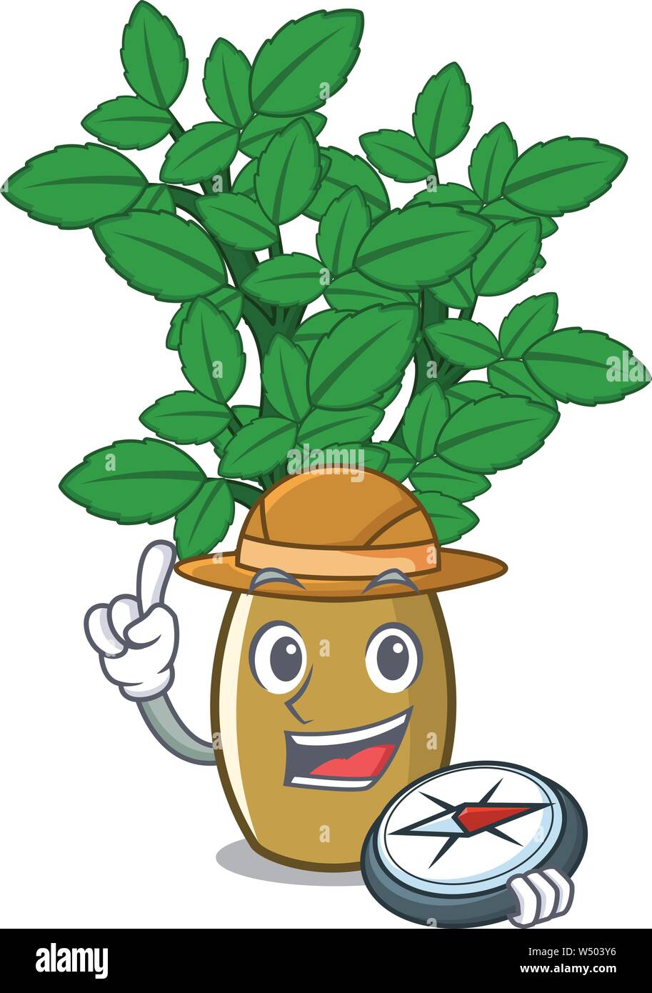 Lemon balm bee sweet garden Stock Vector Images - Alamy