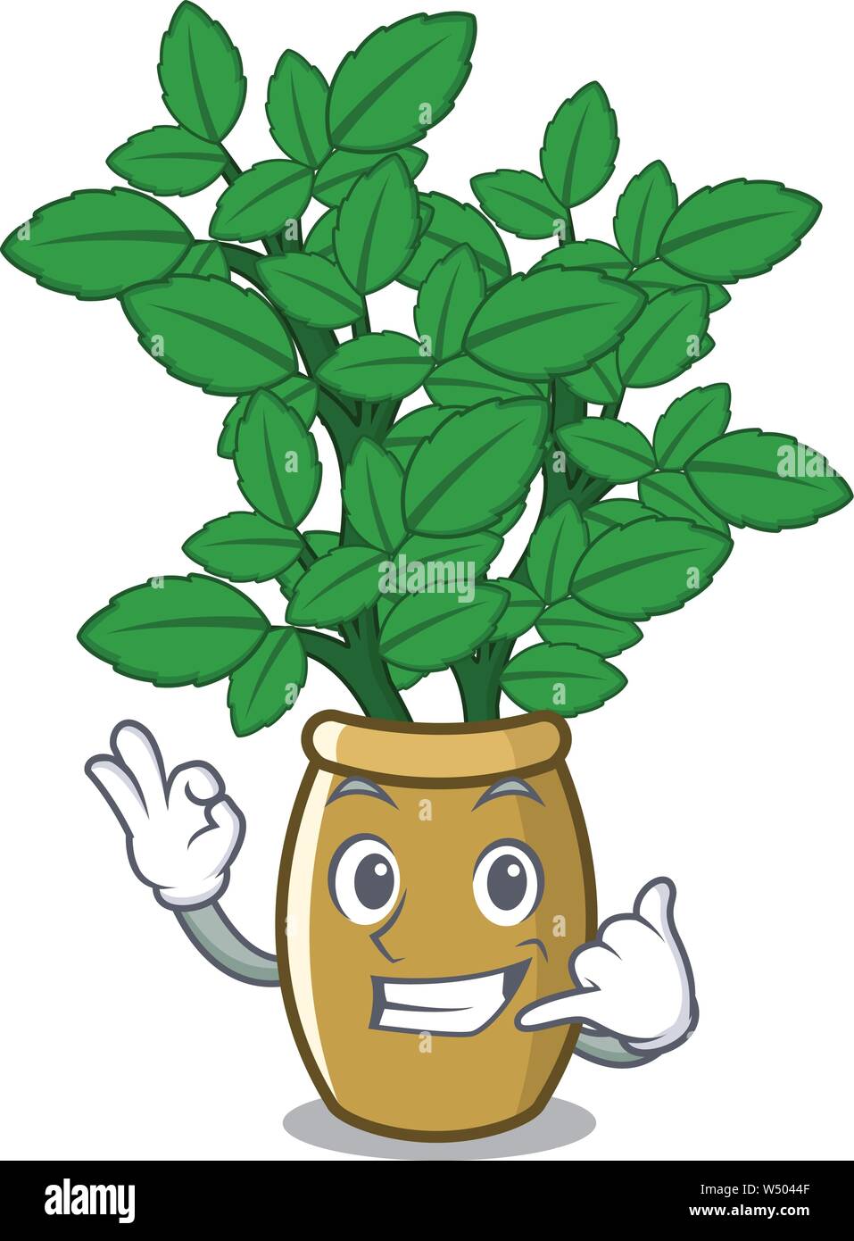 Call me lemon balm next the cartoon house vector illustration Stock ...