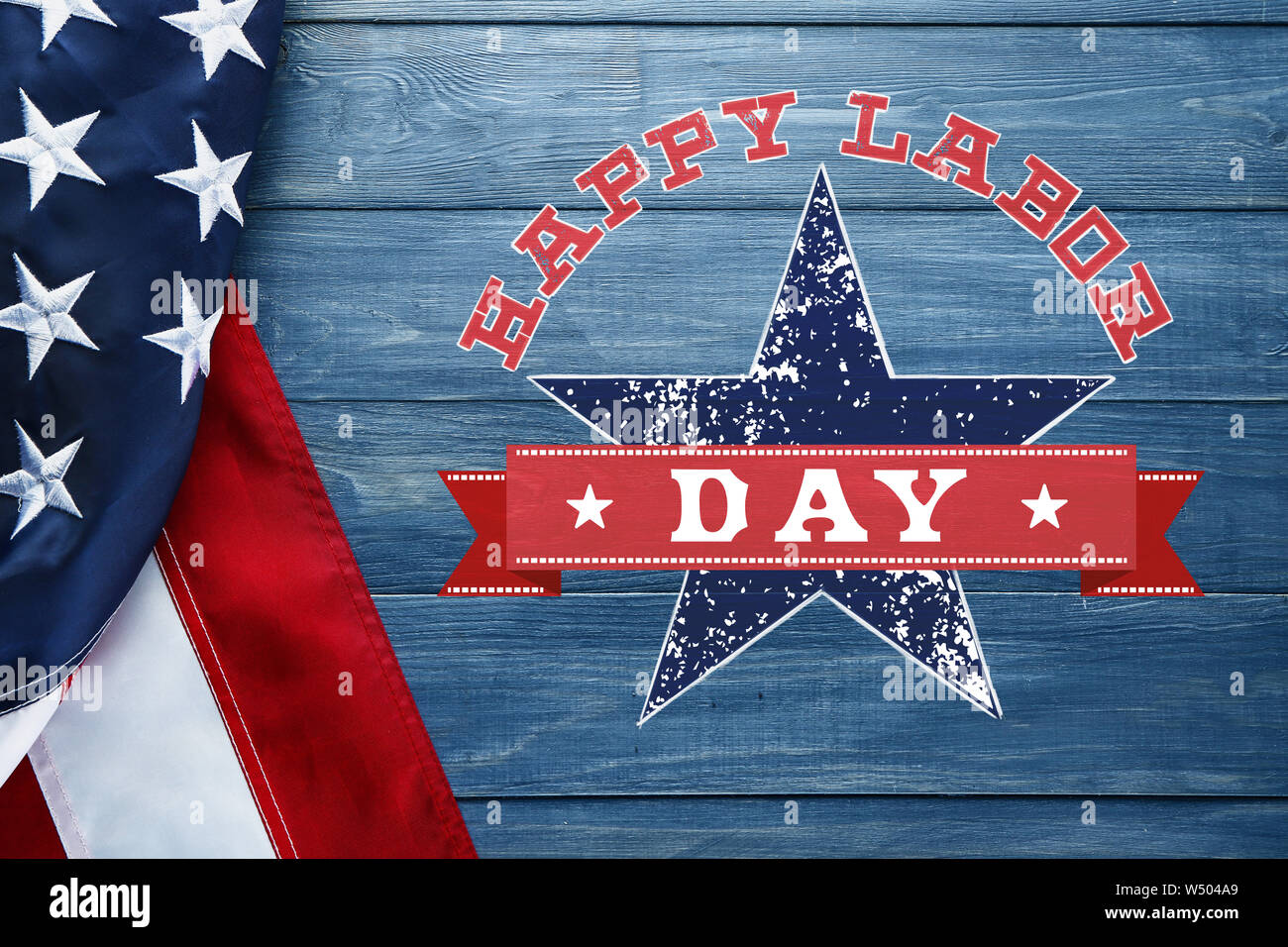 Greeting card for Happy Labor Day Stock Photo - Alamy