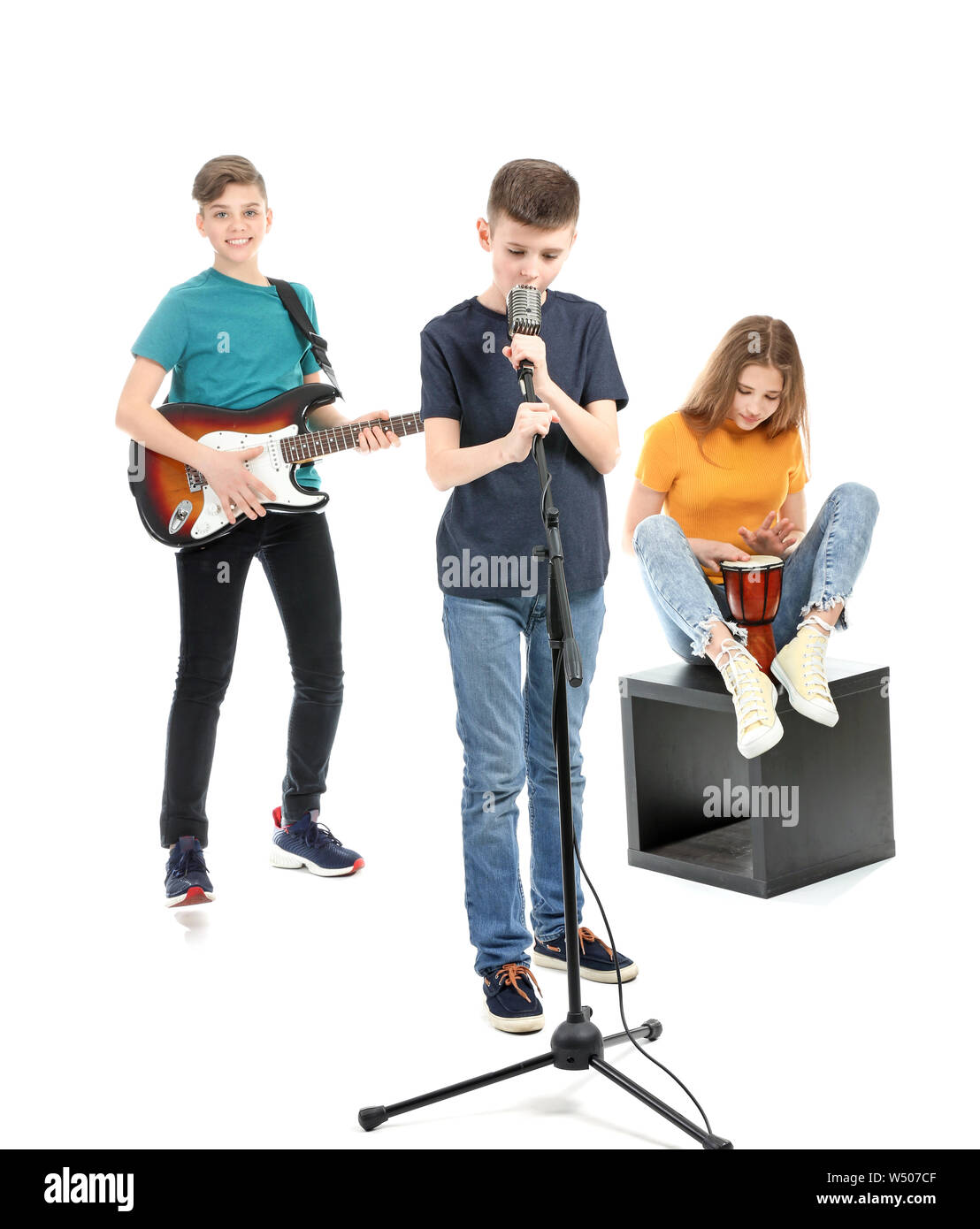 Teenage singer band Cut Out Stock Images & Pictures - Alamy