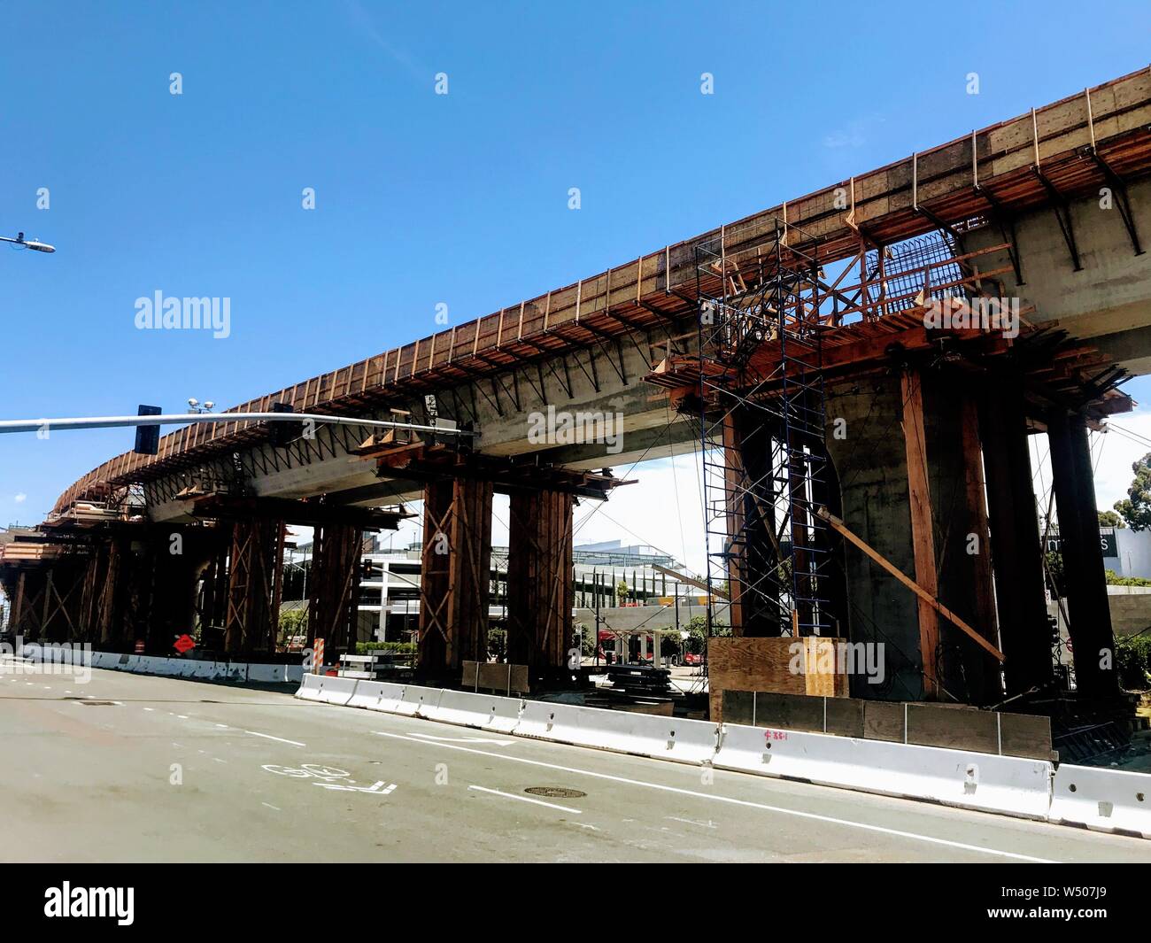 Construction of the Trolley Extension at UTC Stock Photo - Alamy