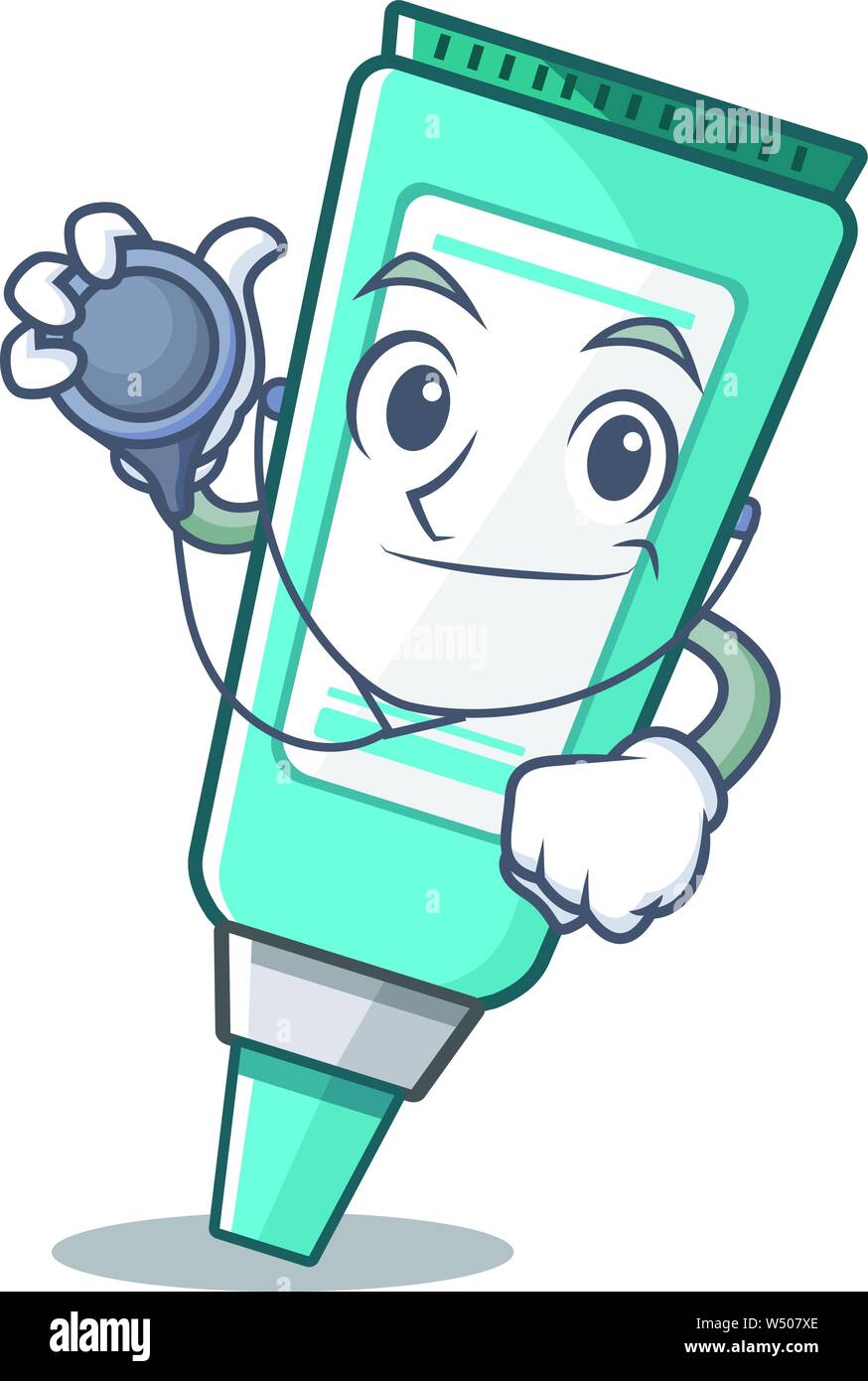 Doctor ointment placed in the cartoon sink vector illustration Stock ...