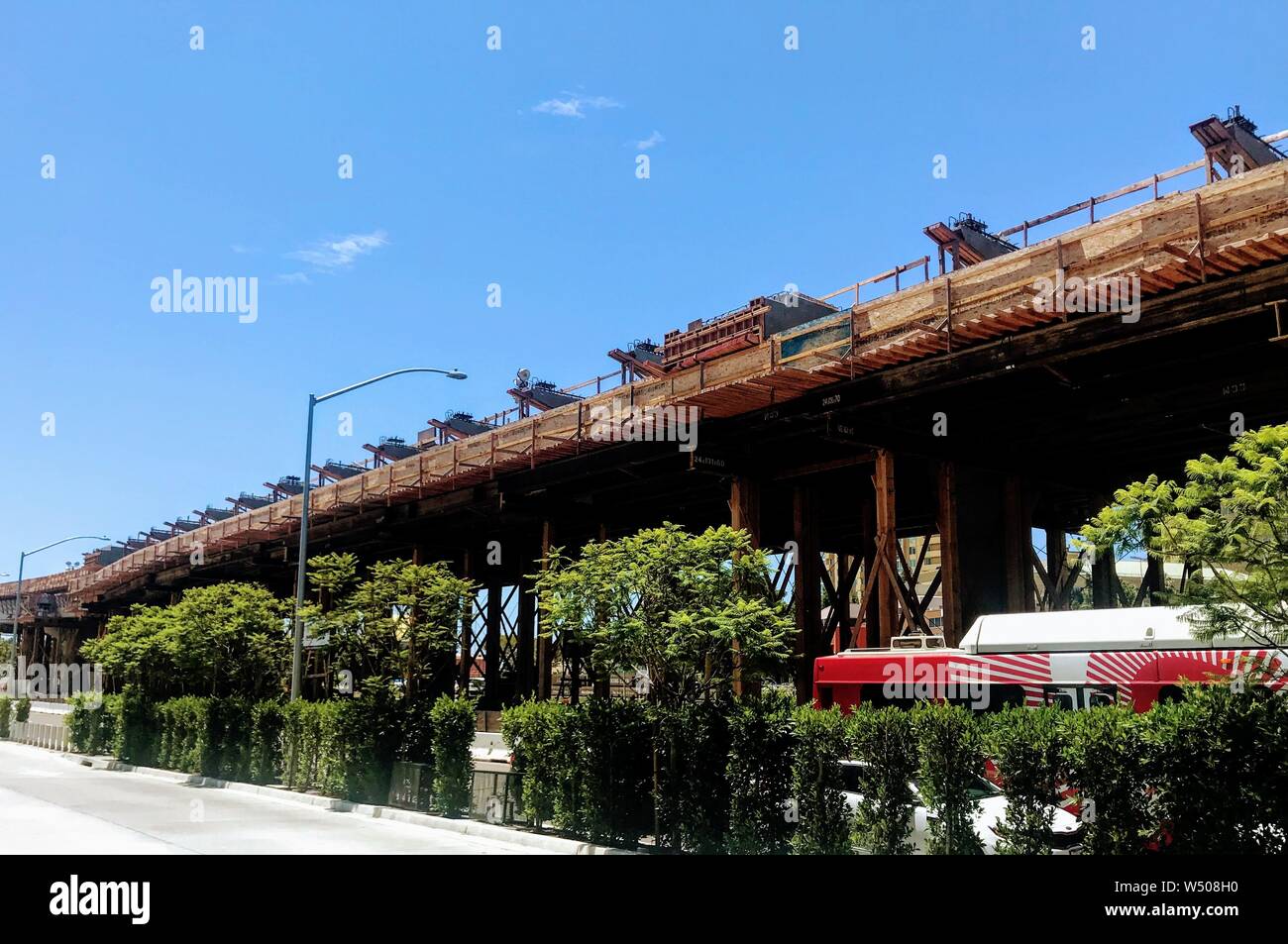 Construction of the Trolley Extension at UTC Stock Photo - Alamy