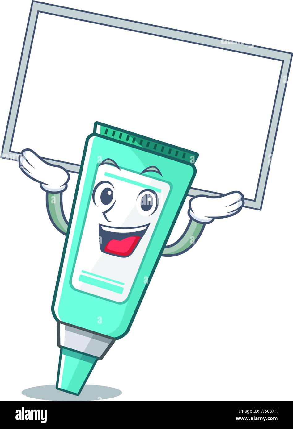 Up board ointment placed in the cartoon sink vector illustration Stock ...