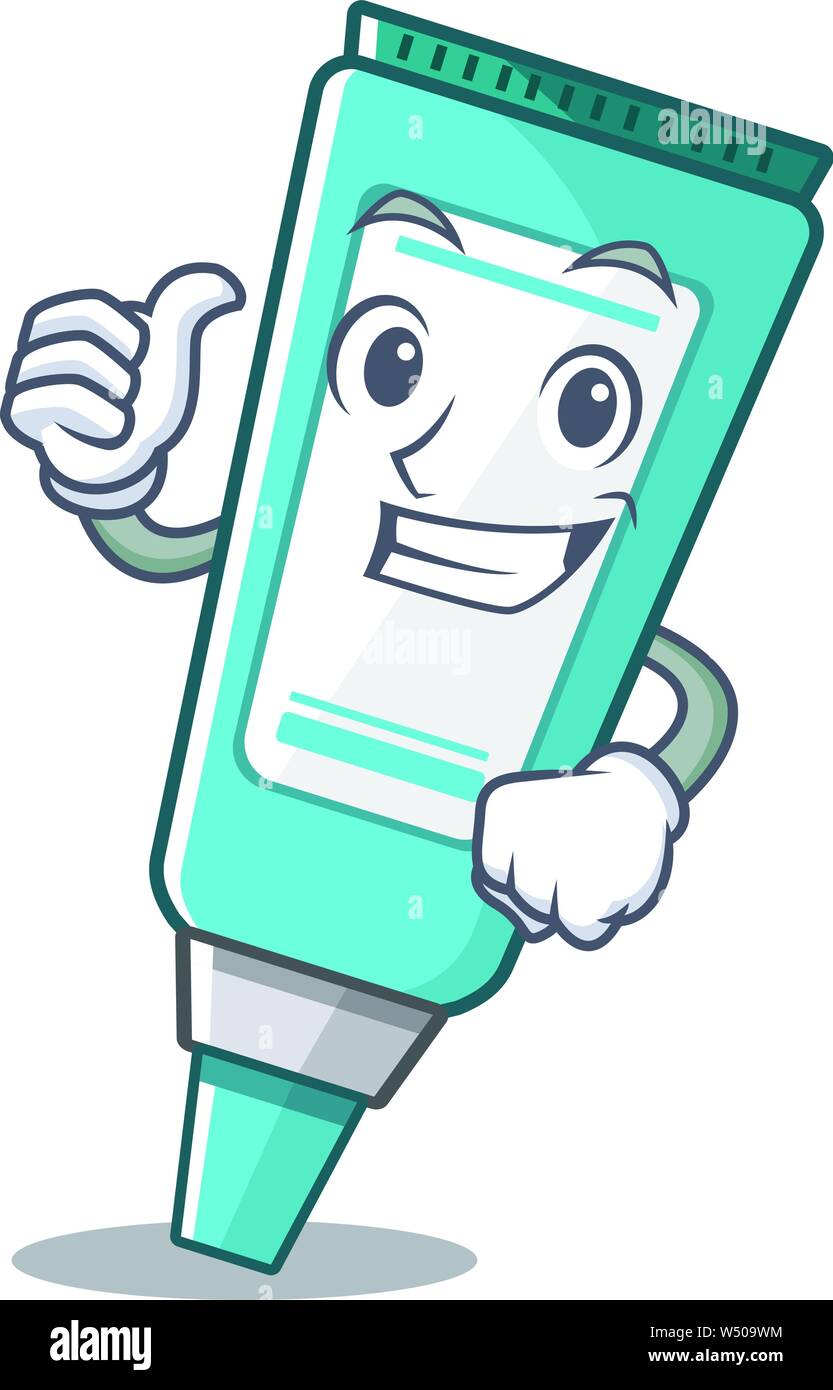 Thumbs up ointment isolated with in the cartoon vector illustration ...