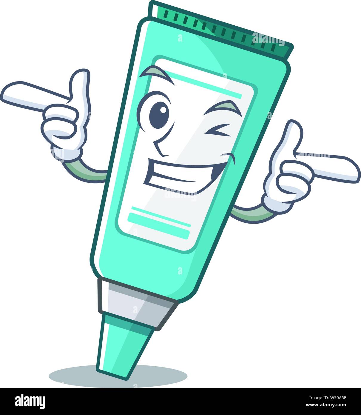 Wink ointment isolated with in the cartoon vector illustration Stock ...