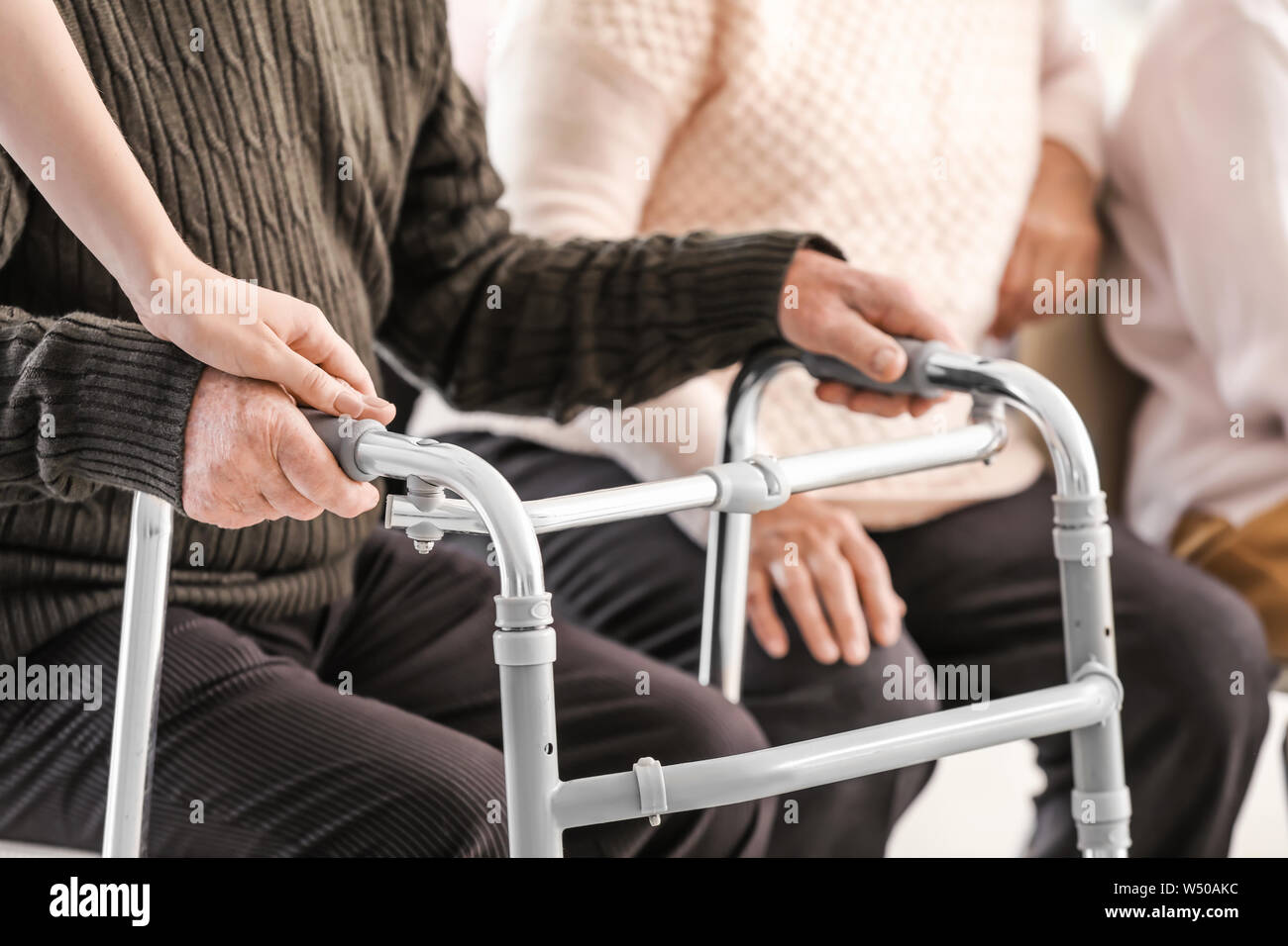Looking after disabled people at home hi-res stock photography and ...