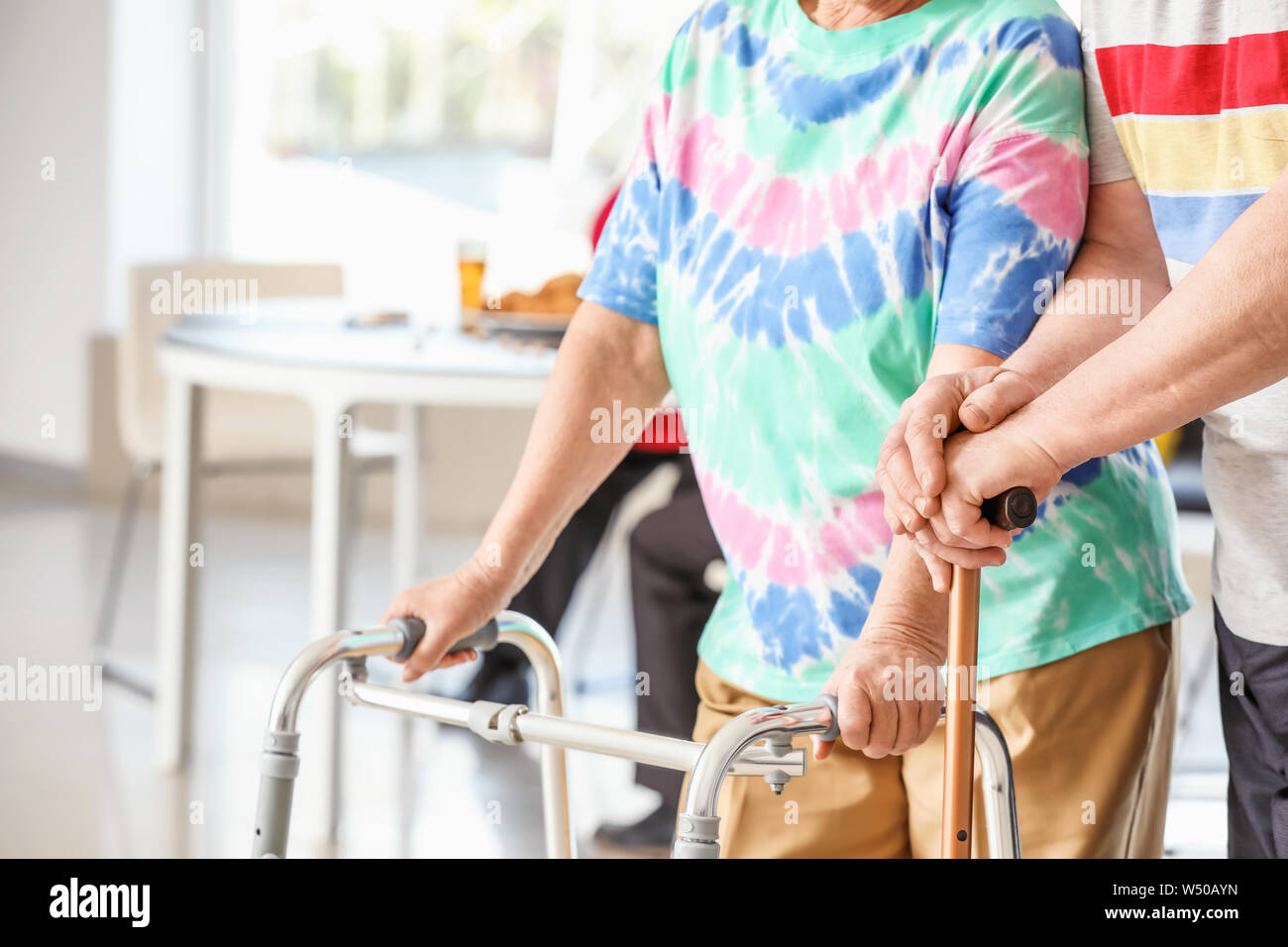 Senior people in nursing home Stock Photo - Alamy