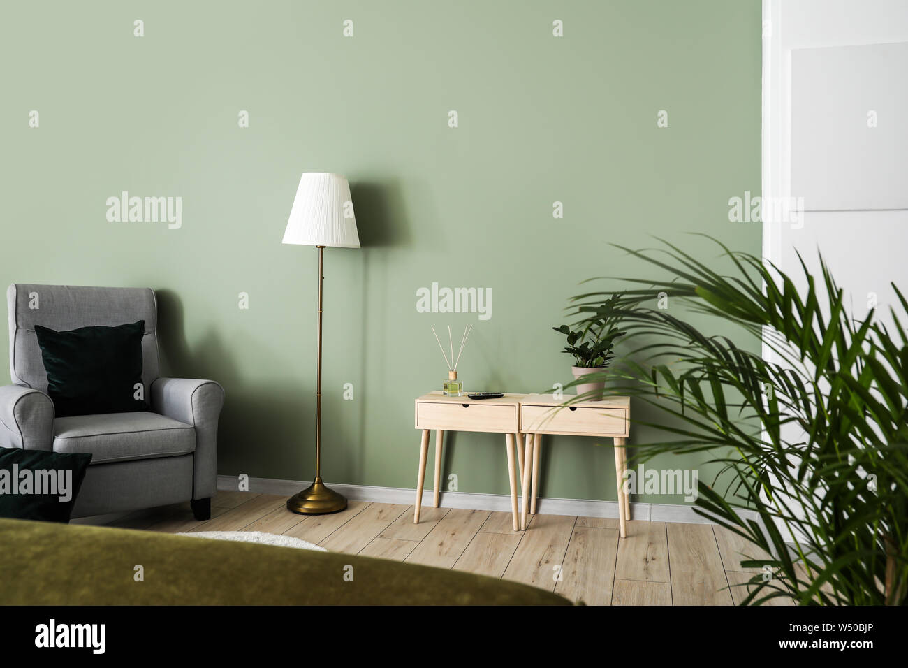 Interior of stylish modern room Stock Photo - Alamy