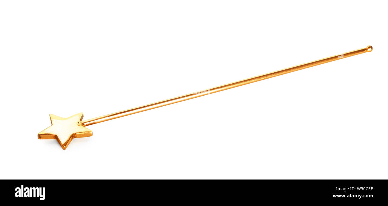 Decorative stick on white background Stock Photo - Alamy