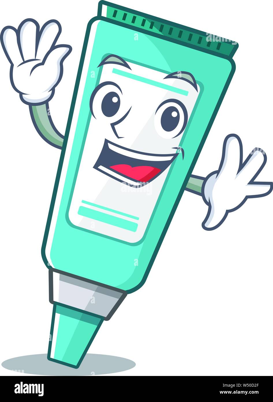 Waving ointment isolated with in the cartoon vector illustration Stock ...