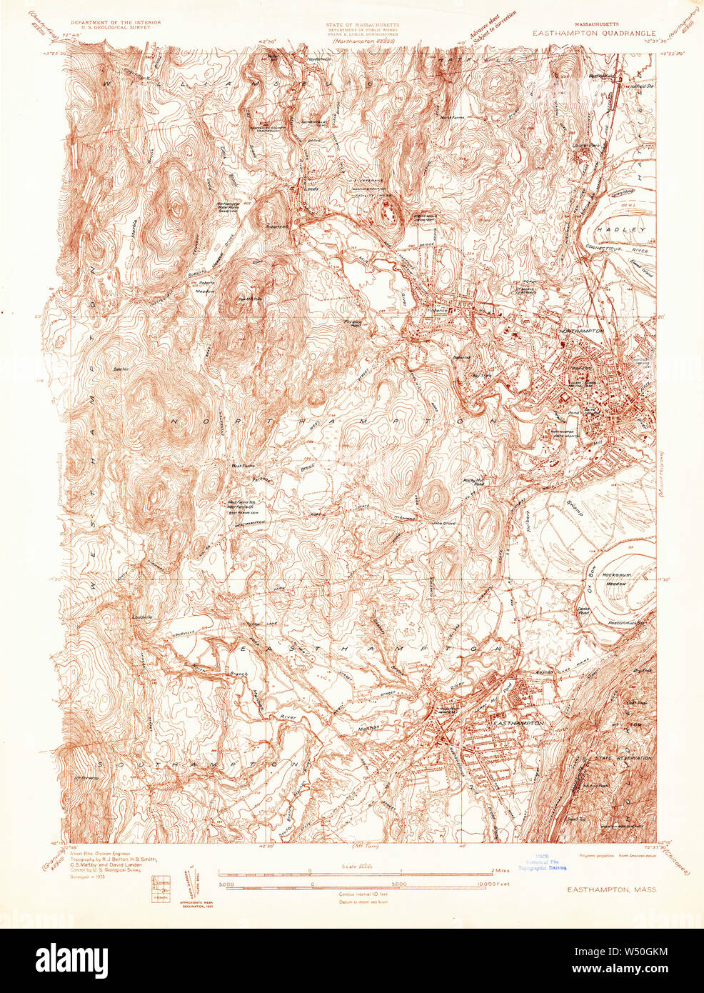 Map of easthampton hi-res stock photography and images - Alamy