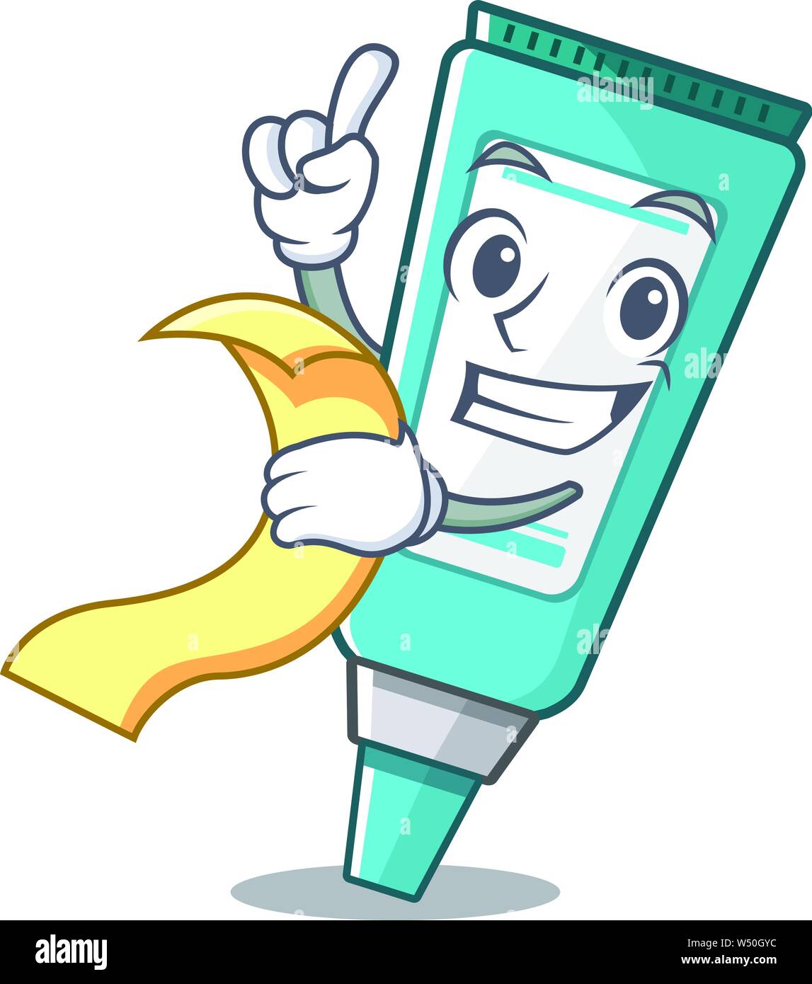 With menu ointment placed in character medicine box vector illustration ...