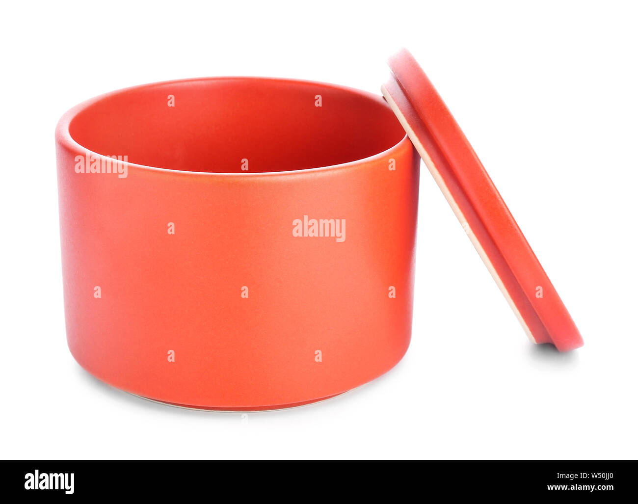 Simple container on white background Stock Photo - Alamy