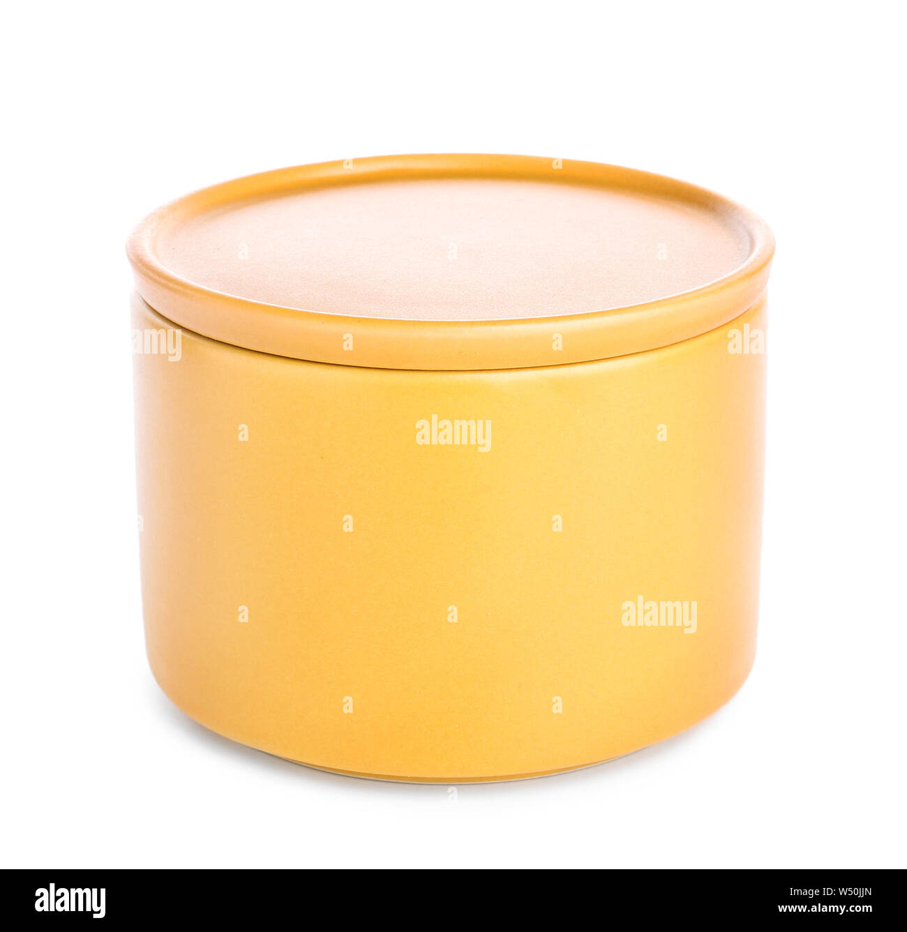 Simple container on white background Stock Photo - Alamy