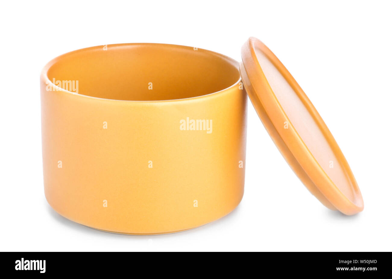 Simple container on white background Stock Photo - Alamy