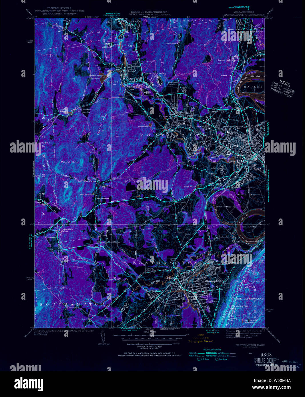 Map of easthampton hi-res stock photography and images - Alamy