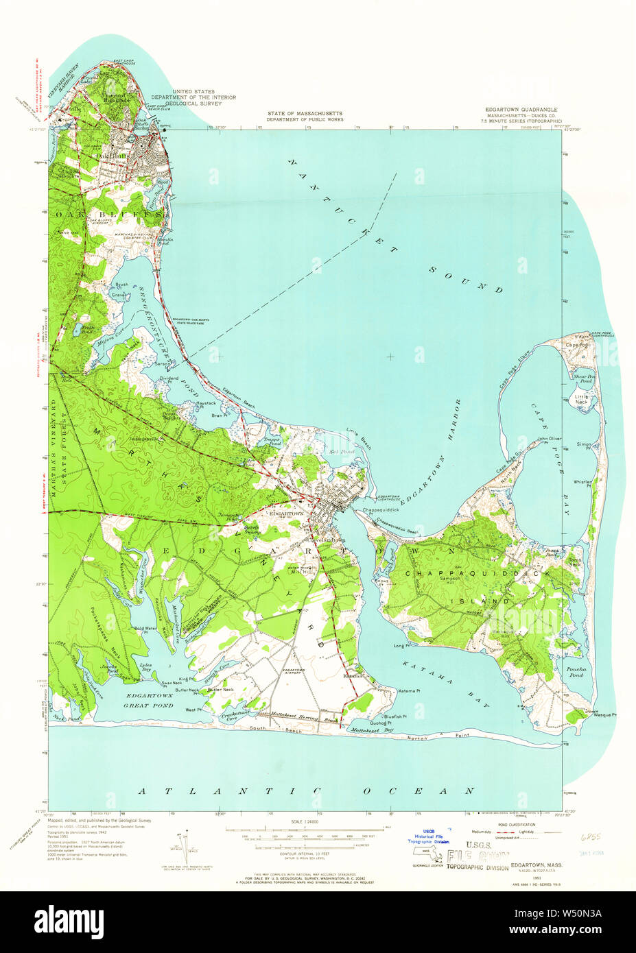 Map of edgartown hi-res stock photography and images - Alamy
