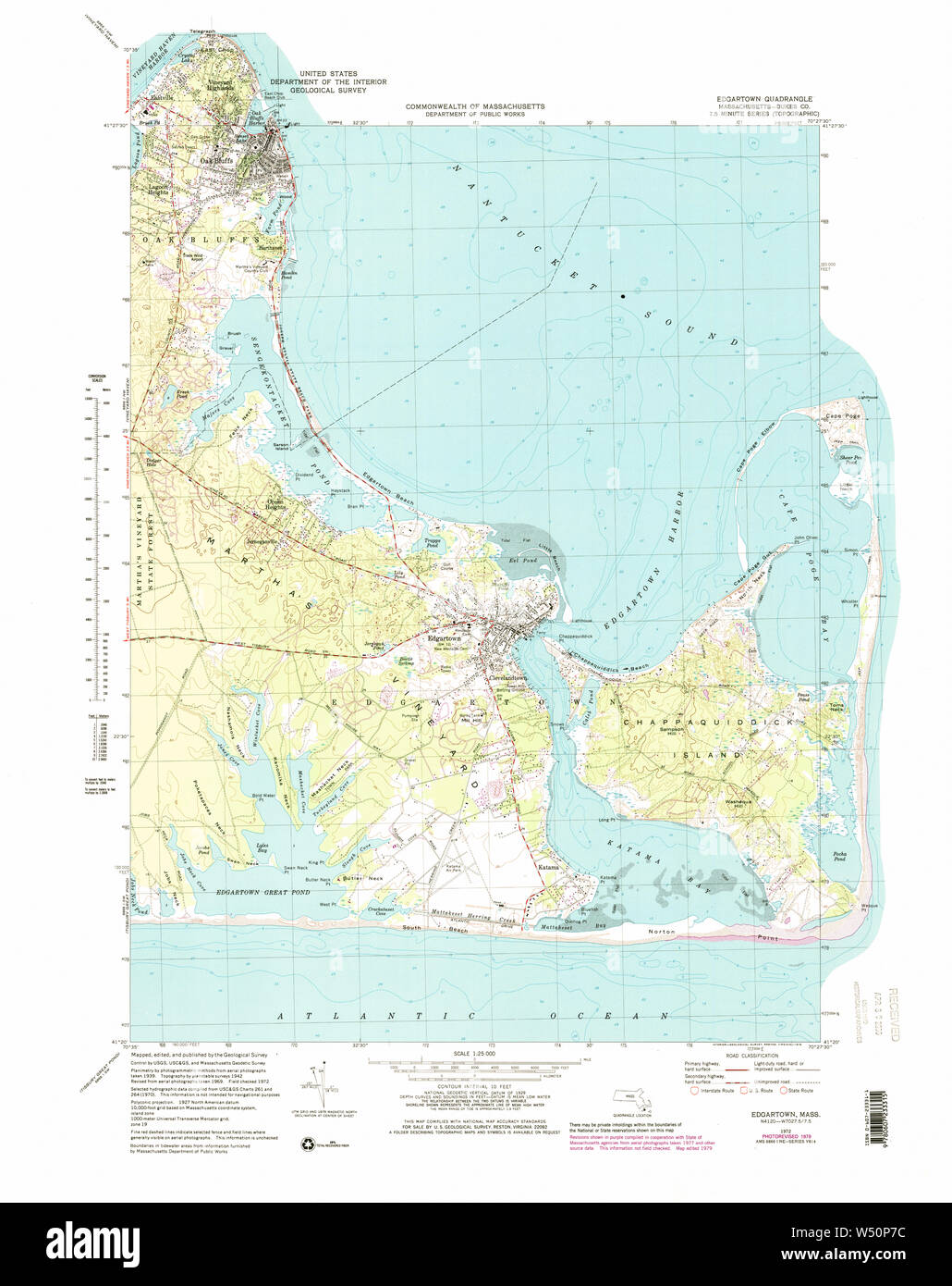 Edgartown map Cut Out Stock Images & Pictures - Alamy