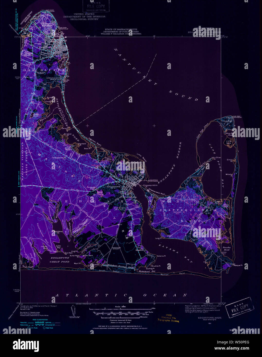 Map of edgartown hi-res stock photography and images - Alamy