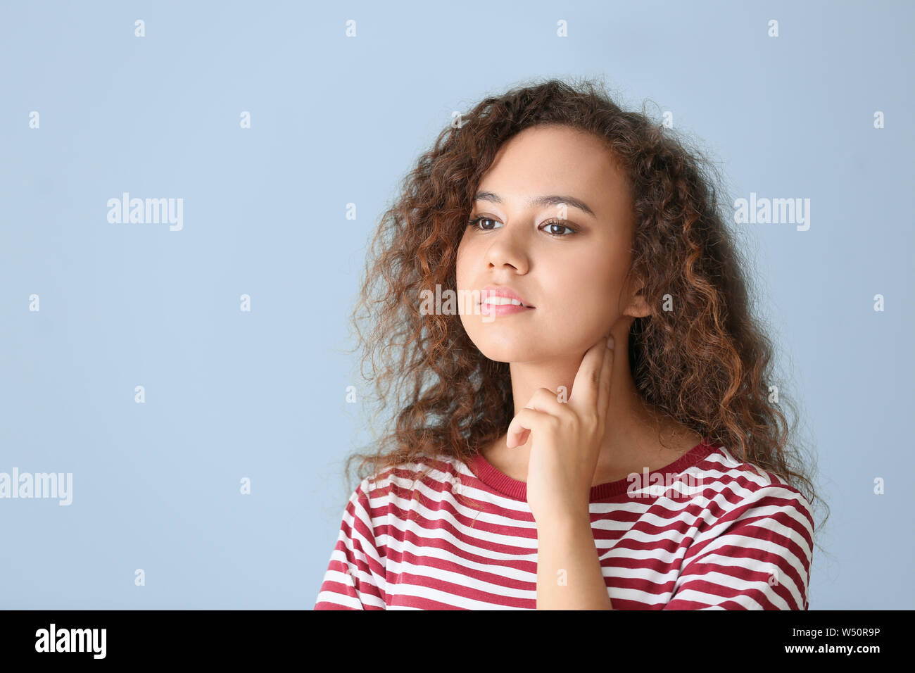 Pulse measuring neck hi-res stock photography and images - Alamy