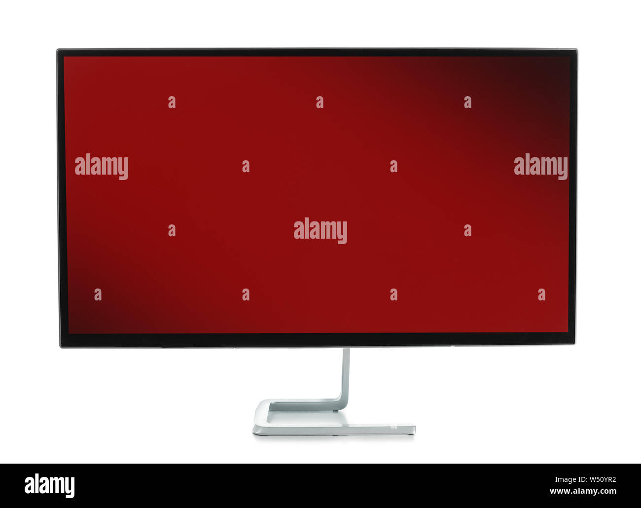 Modern TV set on white background Stock Photo - Alamy