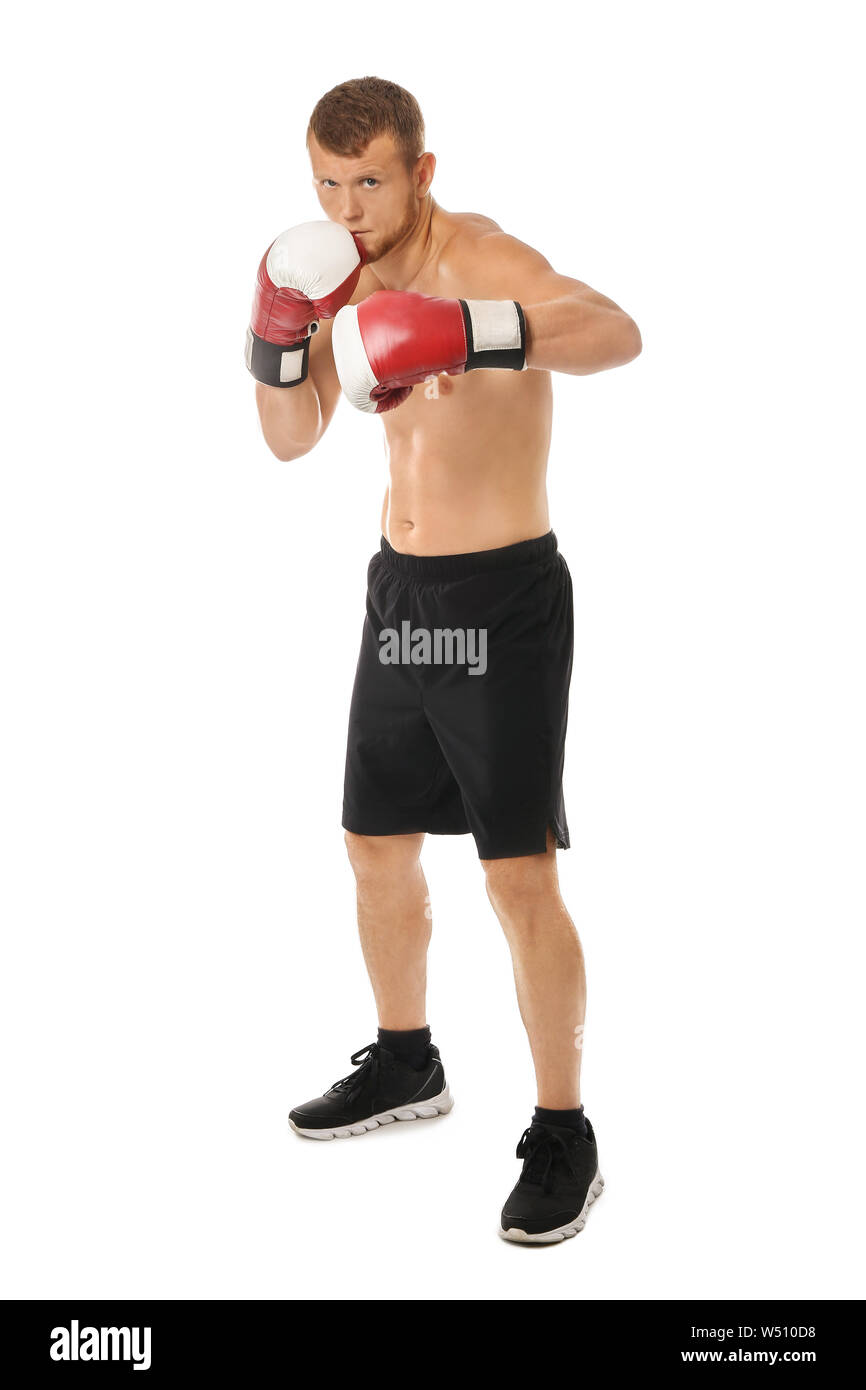 Portrait caucasian male professional boxer Cut Out Stock Images ...