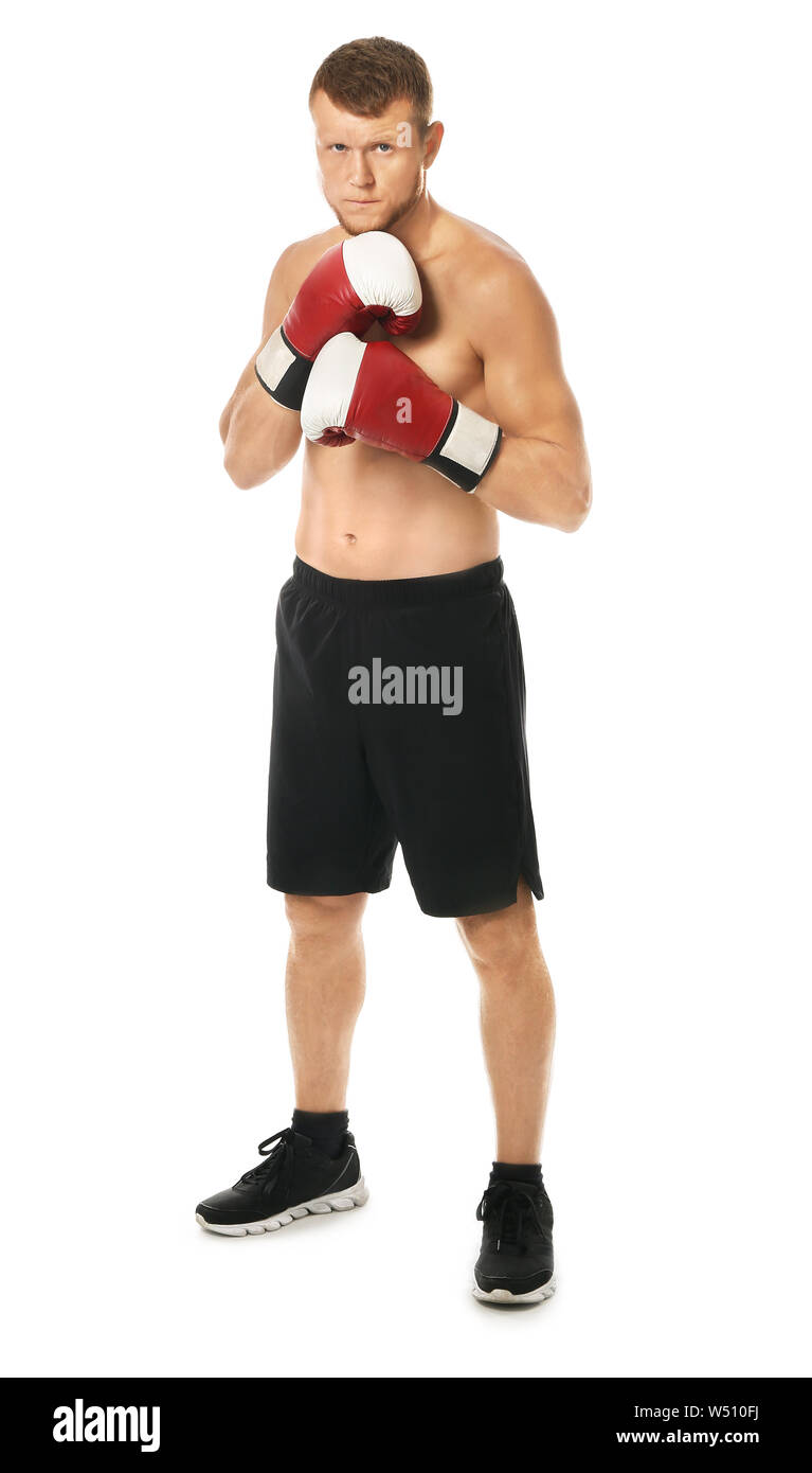 Portrait caucasian male professional boxer Cut Out Stock Images ...