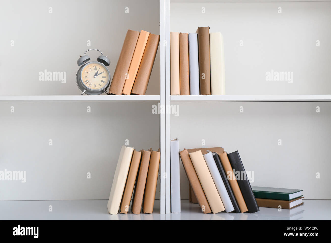 Many different books on shelves Stock Photo - Alamy