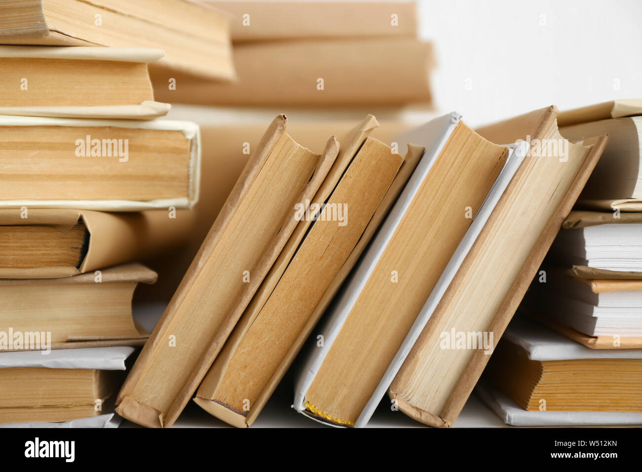 Many different books, closeup view Stock Photo - Alamy