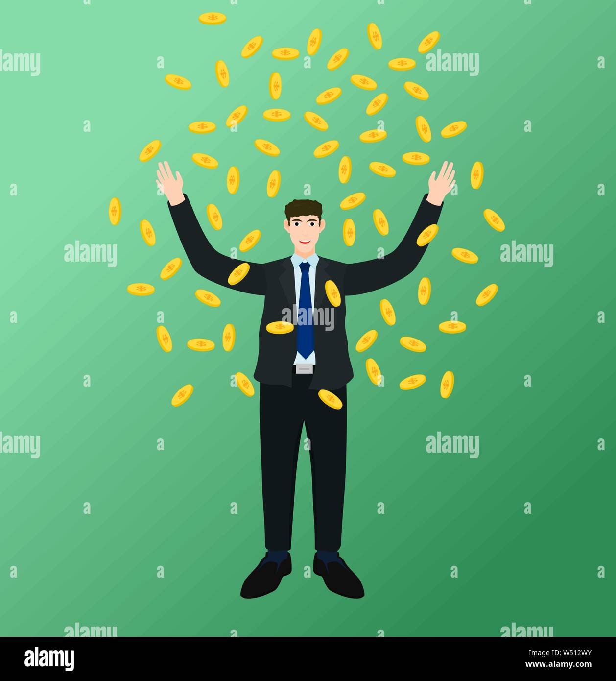 Money falling hi-res stock photography and images - Alamy