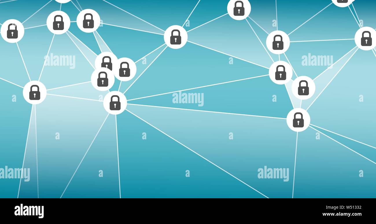 Triangles shapes connection, cyber security Stock Vector Image & Art - Alamy