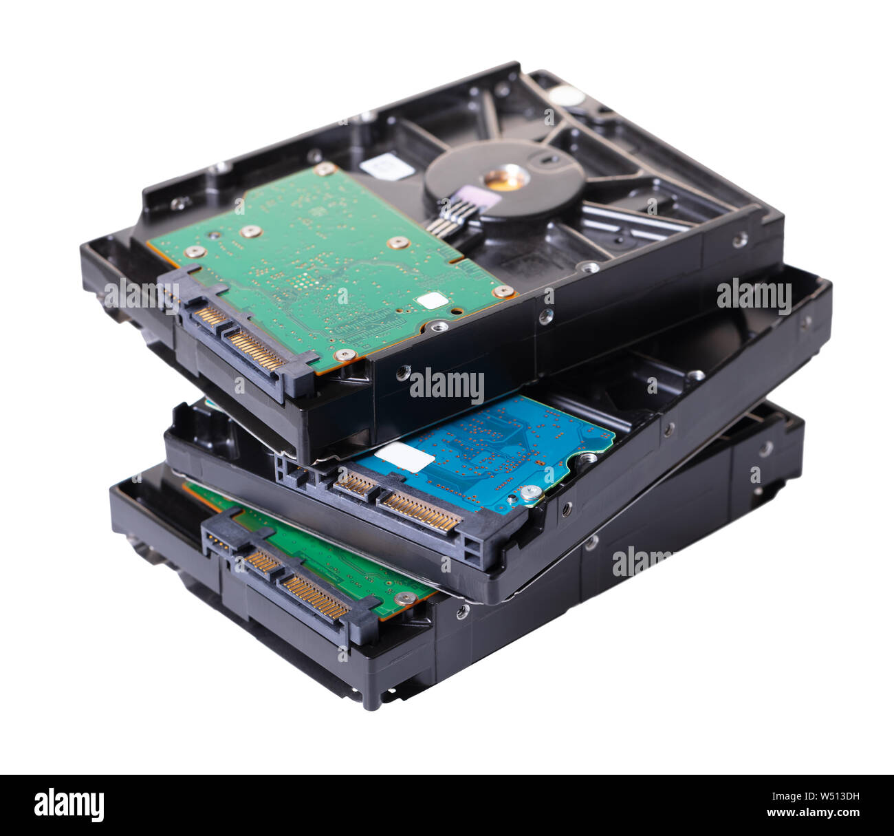 computer hard drive on white isolated background Stock Photo - Alamy