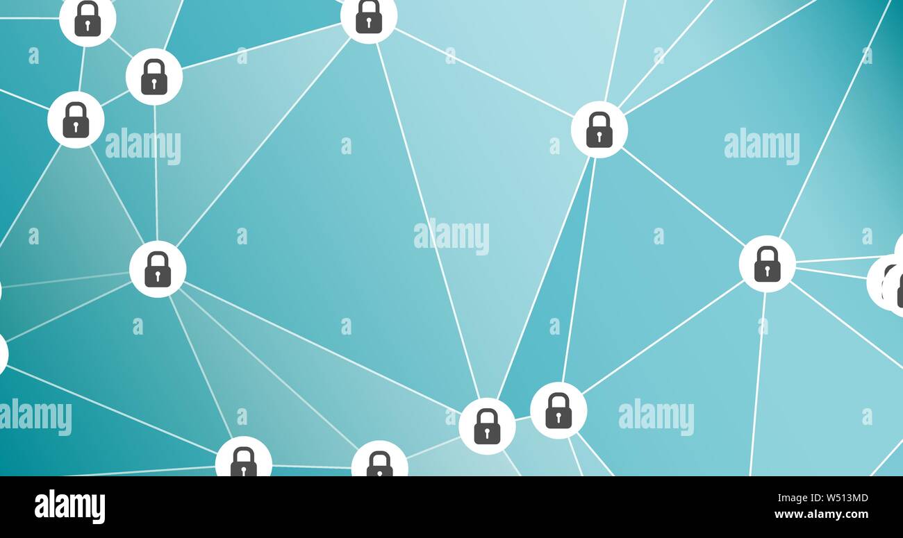 Digital technology abstract security symbol Stock Vector Image & Art ...