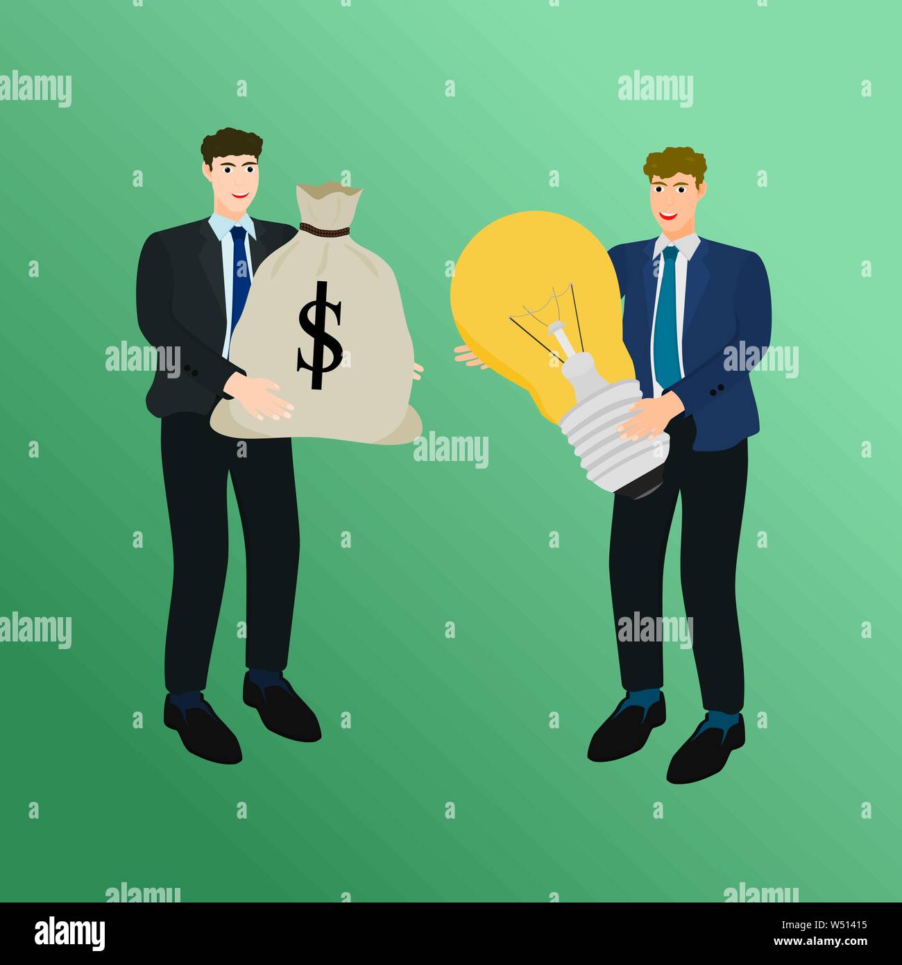 Big idea exchange Stock Vector Images - Alamy