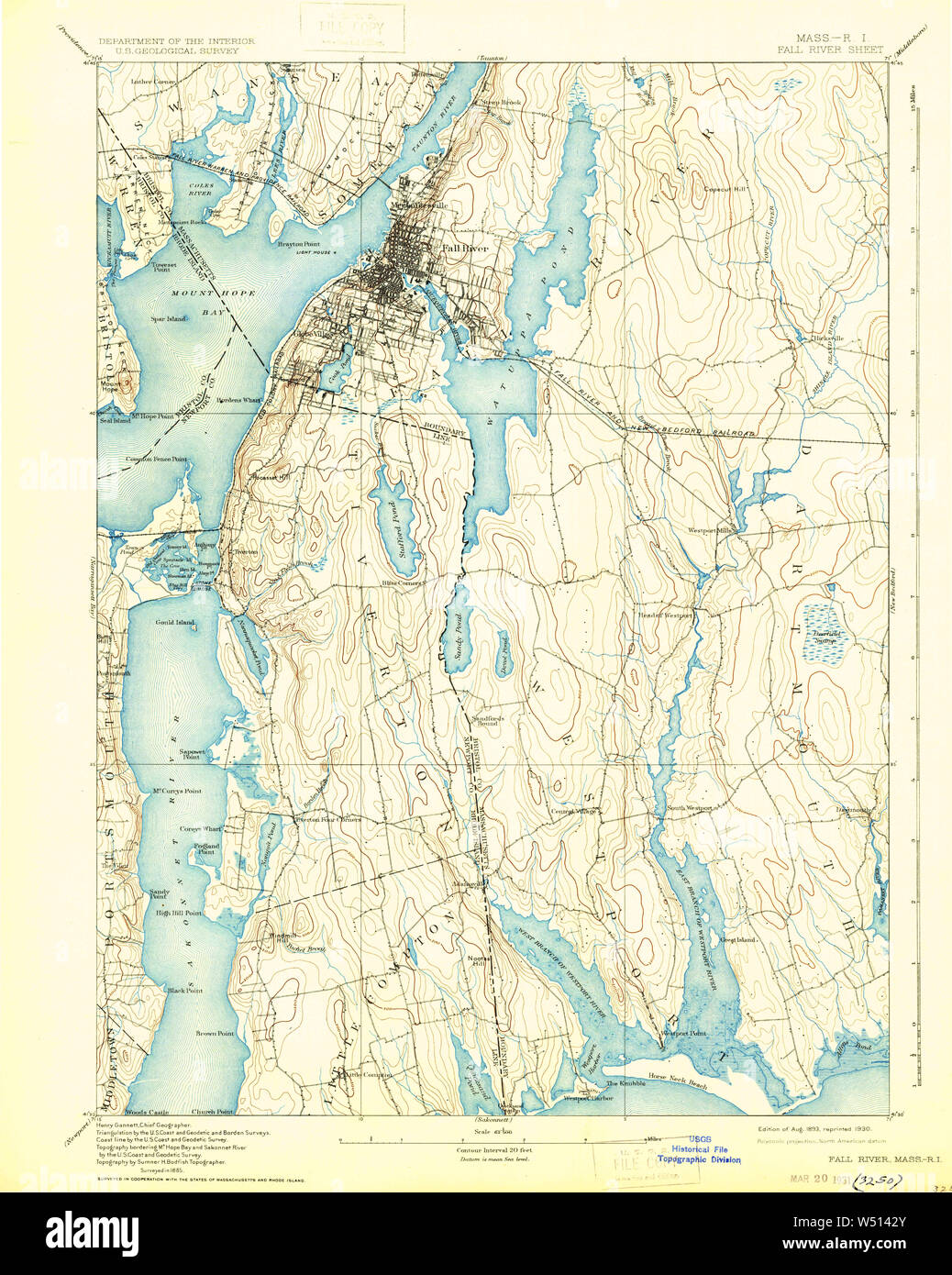 Fall river ma maps hi-res stock photography and images - Alamy