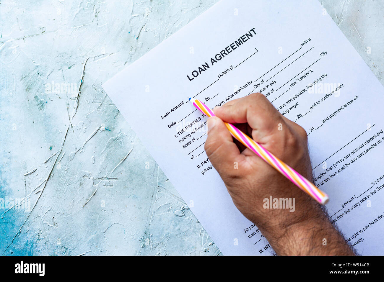 People filling form house hi-res stock photography and images - Alamy