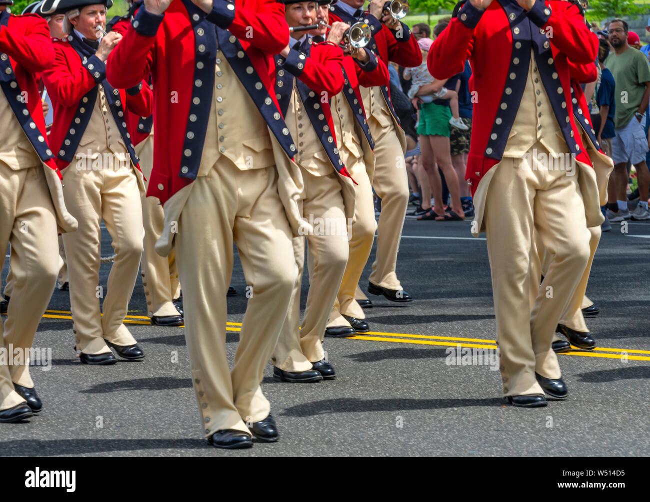 Continental army band uniforms hi-res stock photography and images - Alamy