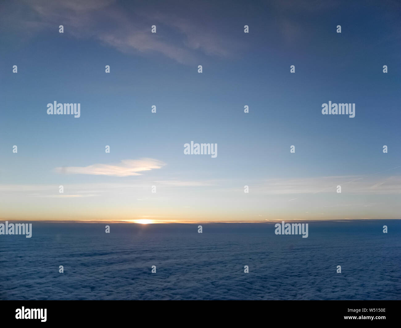 Aerial view from aircraft window with Stock Photo - Alamy