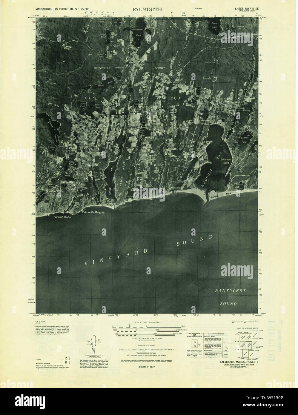 Map of falmouth massachusetts hi-res stock photography and images - Alamy
