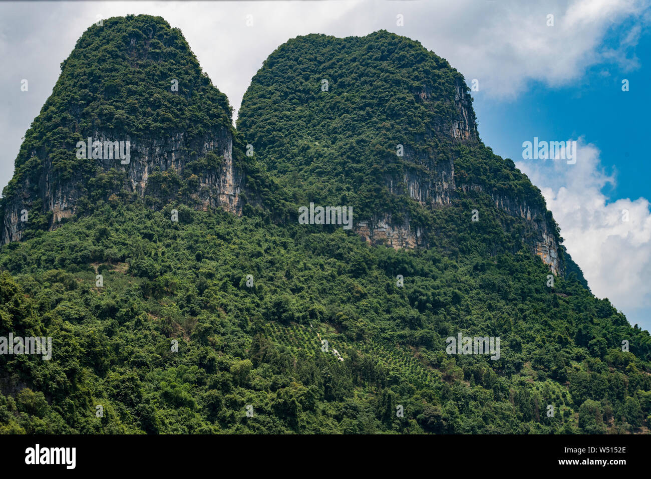 karst mountain forest guilin china day Stock Photo - Alamy