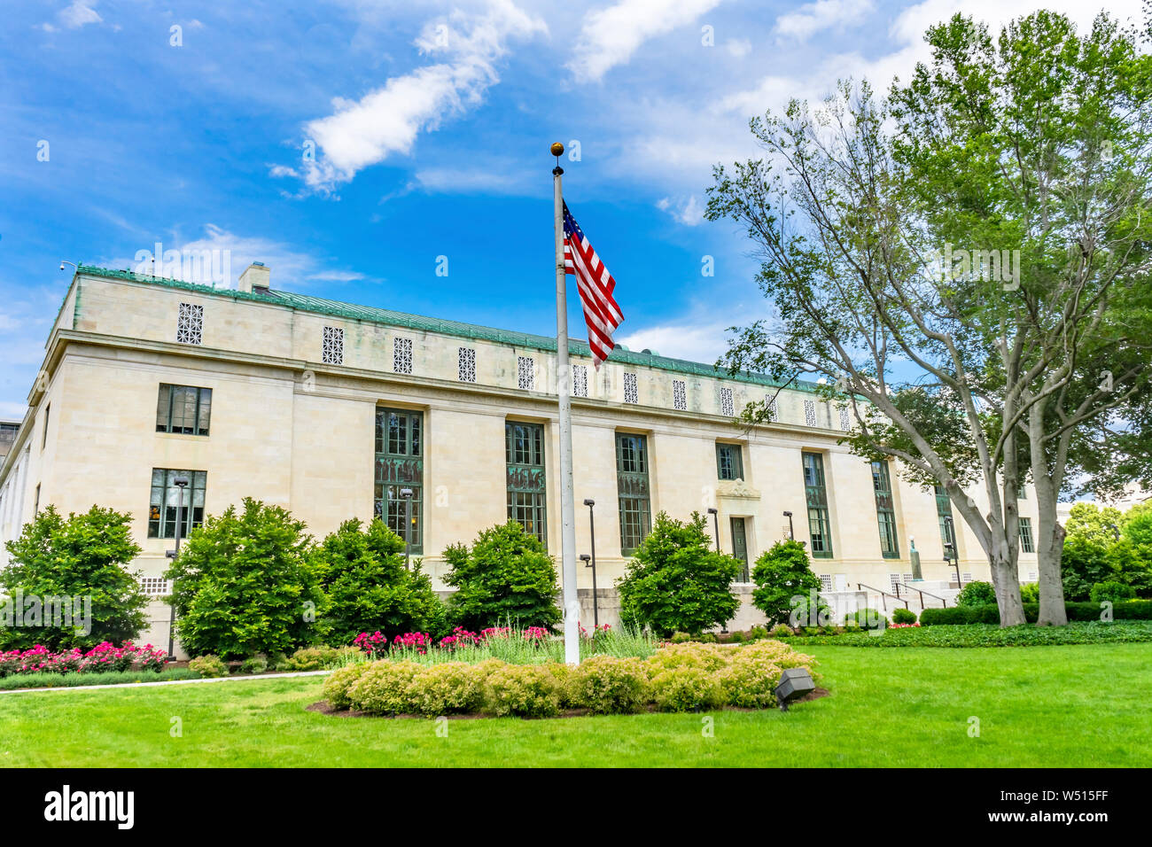 National Academy of Sciences NAS Building US Flag Constitution Ave ...